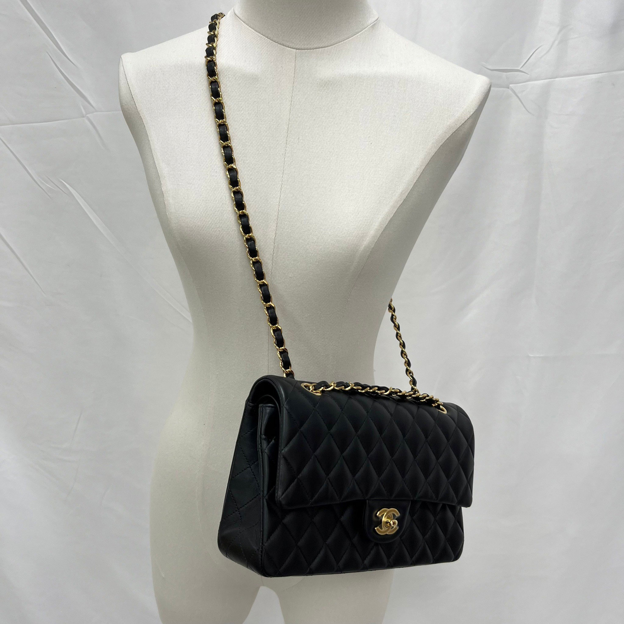 香奈兒 CHANEL COCO 25 鍊條 斜背 肩背 口蓋包 12712822658254 29開黑羊COCO25 原廠盒子/防塵袋/發票 ...